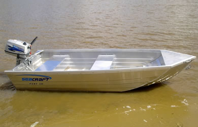 Seacraft galvanised aluminium boats with 2 year warranty